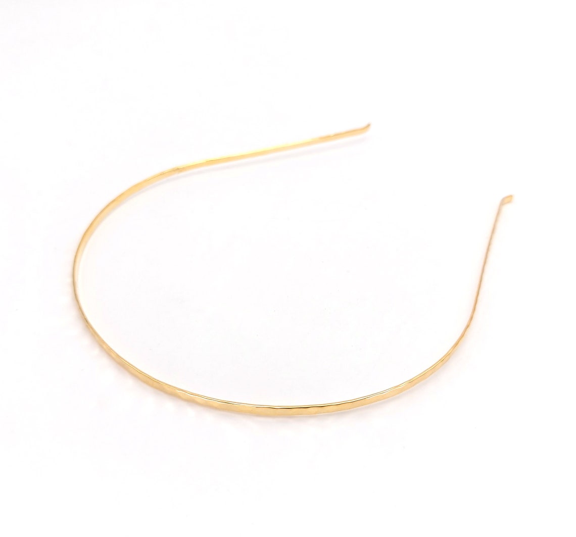 Hammered Thin Metal Headband Minimalist Woman Headband Hairband for ...