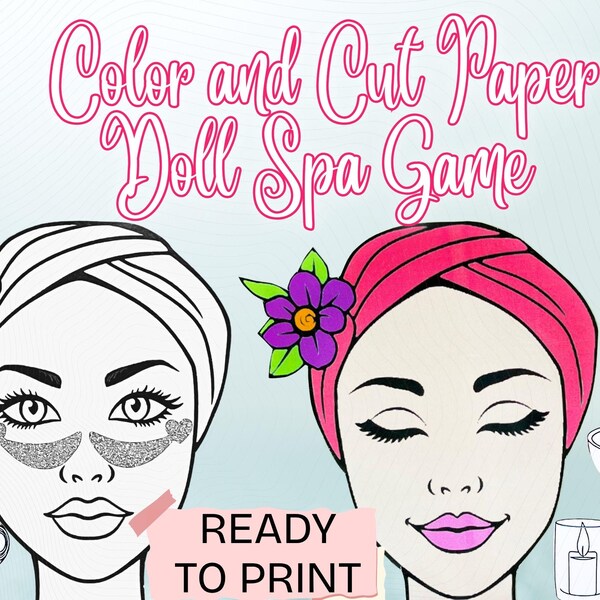 Paper Skin Care Doll - Etsy