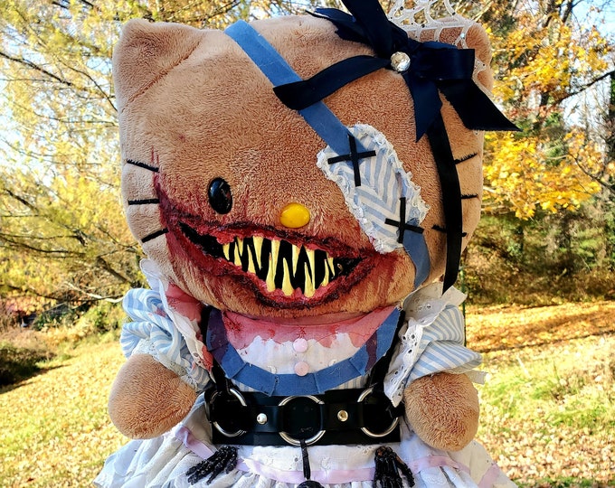 Dark Fantasy Hello Kitty Gore Horror Art Doll - Etsy