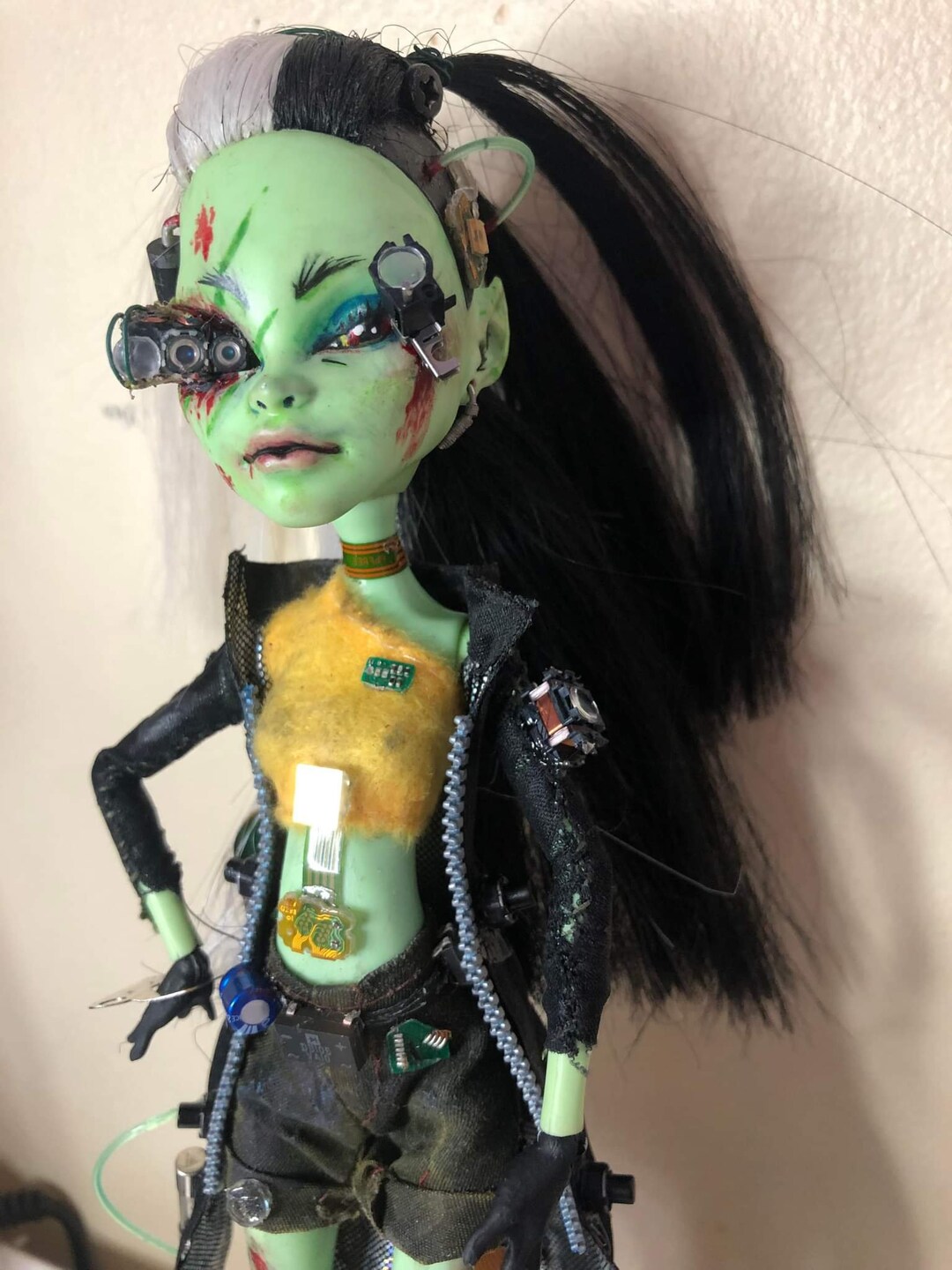 Stella the Cyberpunk Mechanic OOAK Doll Repaint With Custom - Etsy