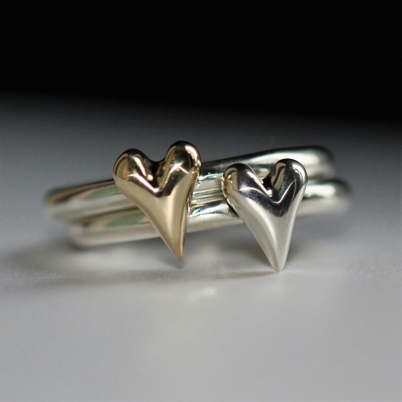 Handmade Sterling Silver Heart Ring,arts and Craft Heart,unique Carved ...