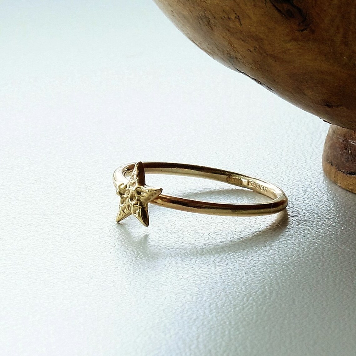 Dainty Star Ring Gold Star Stacking Ring 9ct Gold Star Ring - Etsy