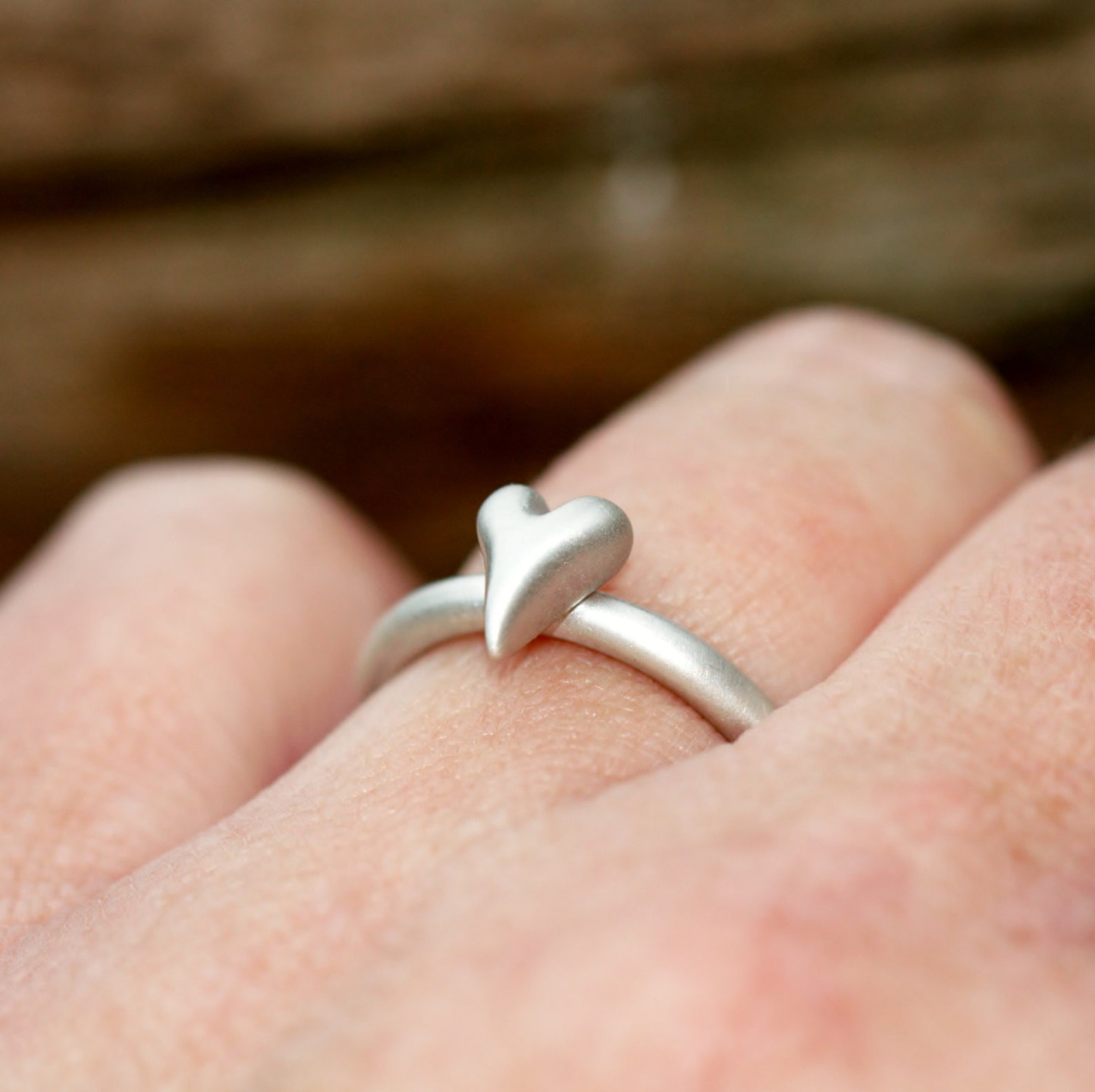 Handmade Sterling Silver Heart Ringarts and Craft - Etsy