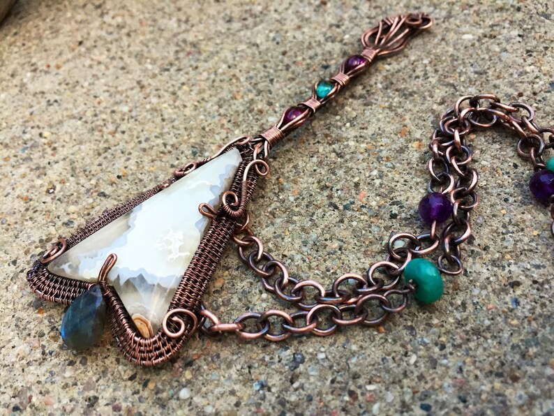 Cloud Wire Wrapped Guitar Pendant - Etsy