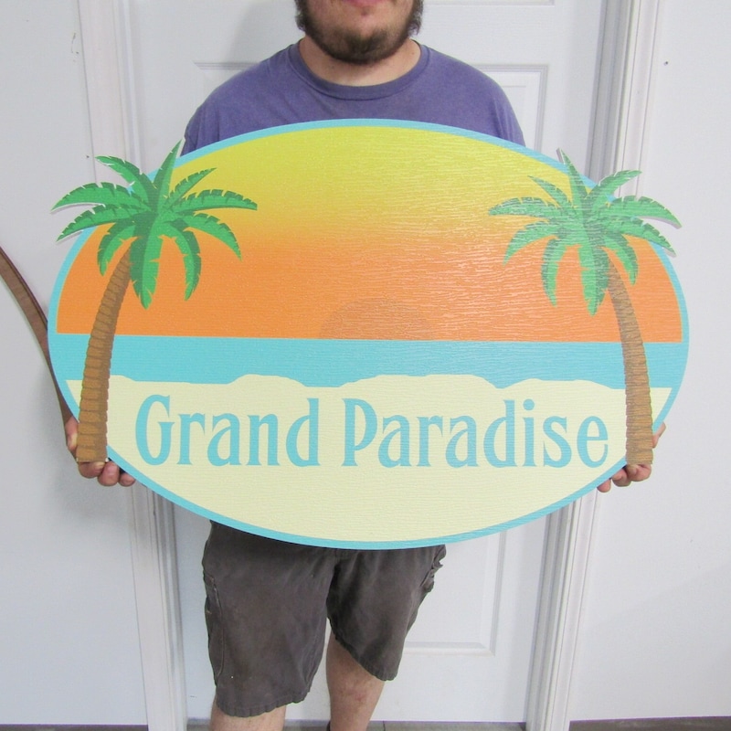 Weathered Beach Sign - Etsy