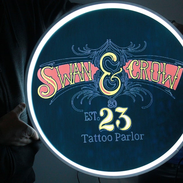Tattoo Parlor Logo Neon Sign - Etsy