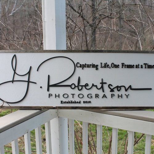 Raised Rustic Business Sign 3D Large Custom We Use Your - Etsy