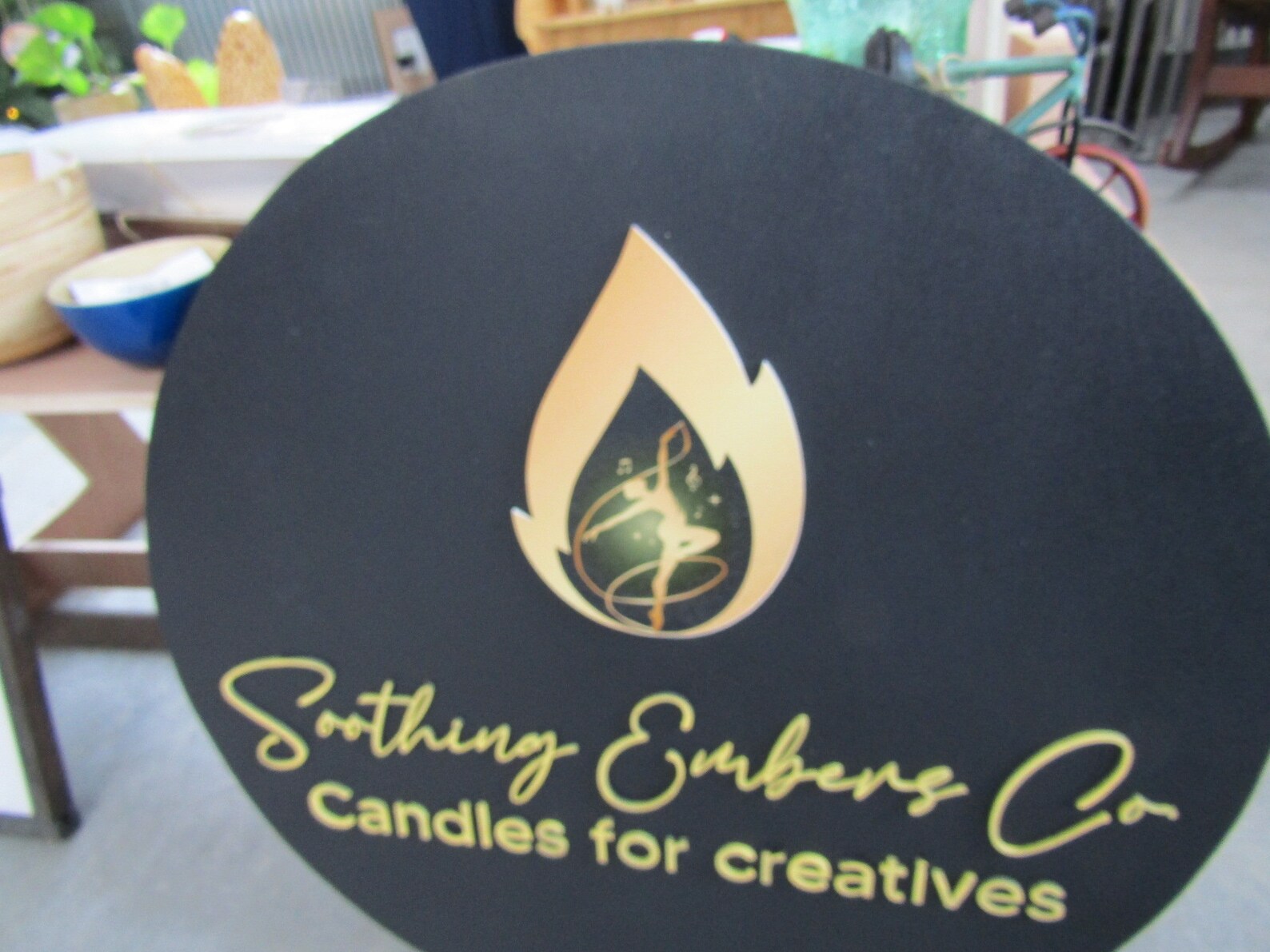 Custom Sign Candle Shop and Co Signage Creatives Soothing - Etsy