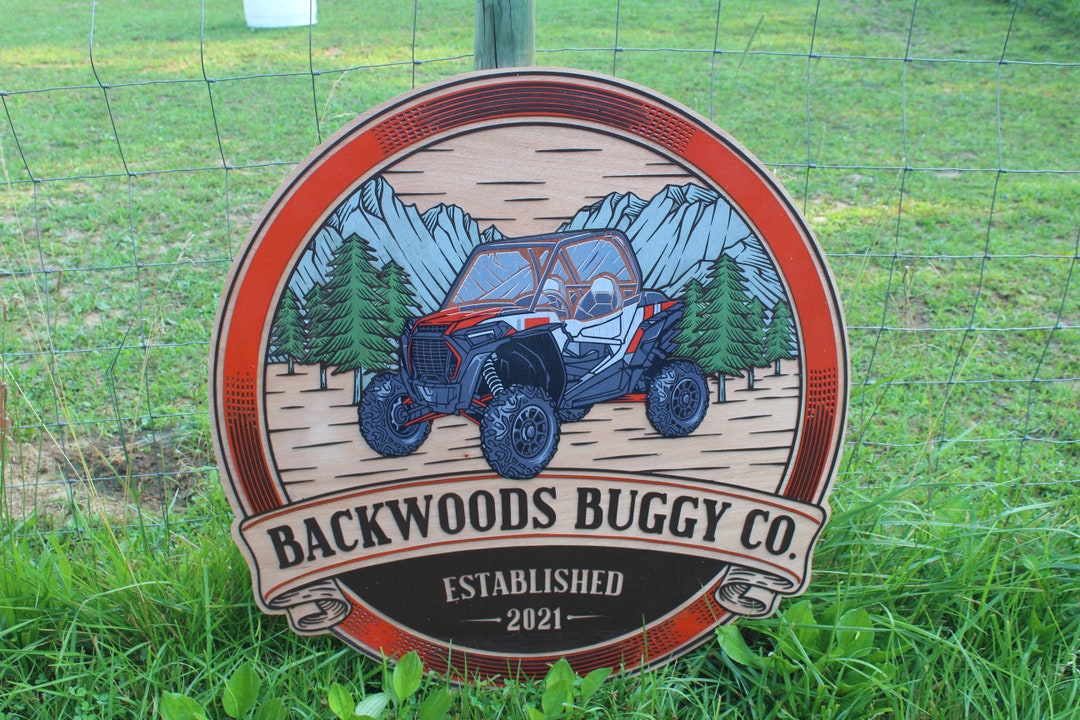 Custom Logo Emblem Raised Text Business Sign Image Large ATV ...