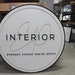 Custom Business Logo Sign: Round Wooden Interior Signage - Etsy