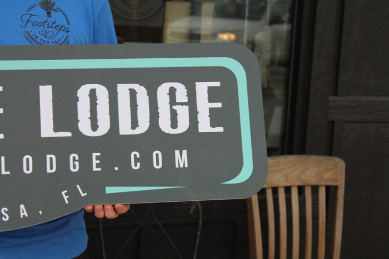 Custom Lodge Sign – Waterproof PVC Outdoor Airbnb Welcome Sign With ...