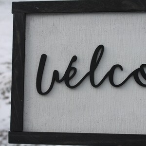 Raised Script Welcome Porch Sign Wood Sign Country Sign Country Shabby ...