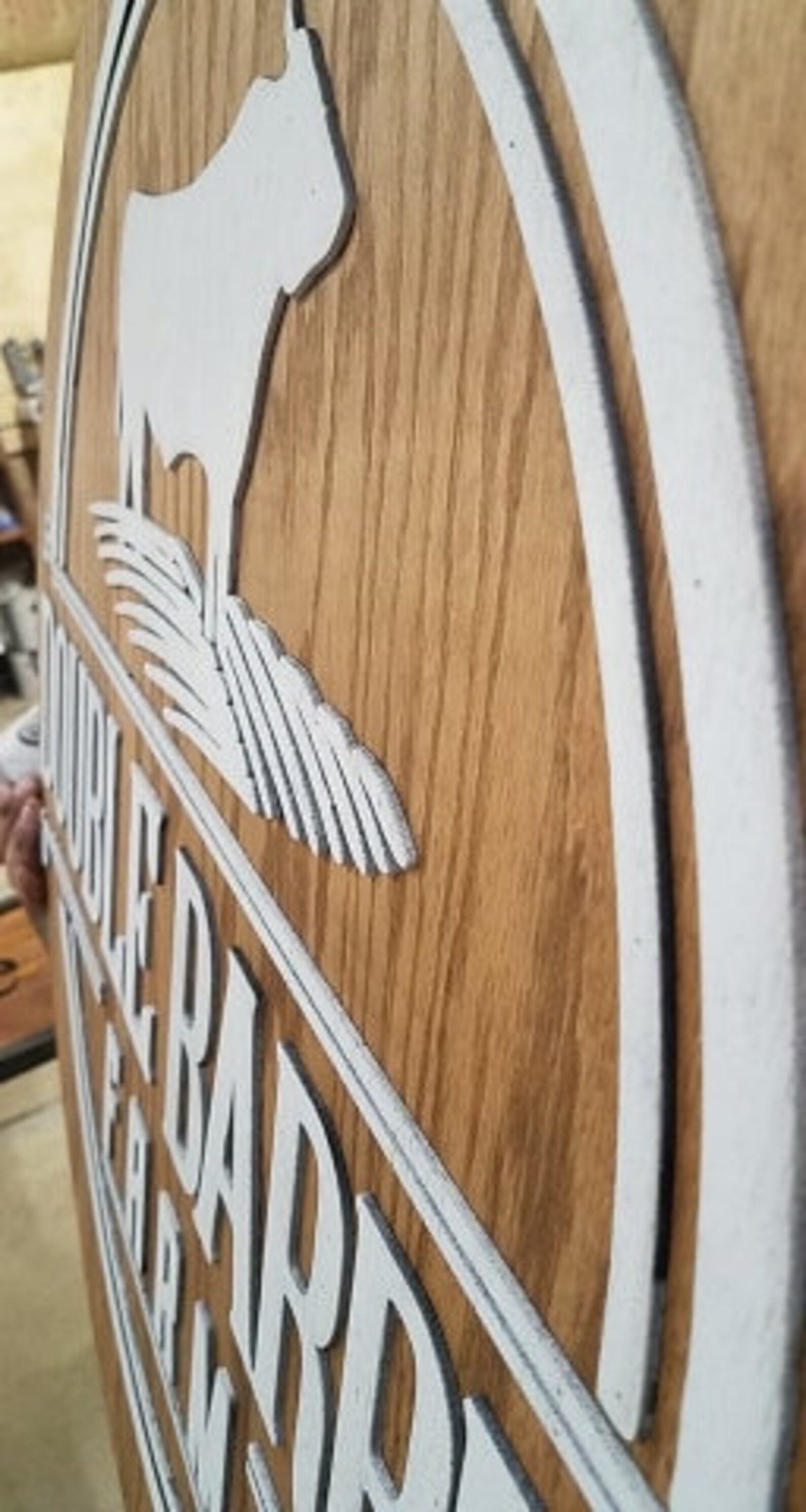 Large Wood Custom Farm Sign Round Ranch Signage Indoor Outdoor | Etsy