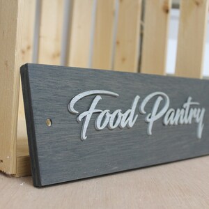 Door Sign Food Pantry Business Sign Unframed Name Plate Commerical ...