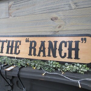 Oversized Large Custom Ranch Rustic Wooden Sign the Ranch Raised ...