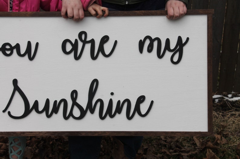 You are my Sunshine Sunshine Extra Large 3D Sign Wood Sign | Etsy