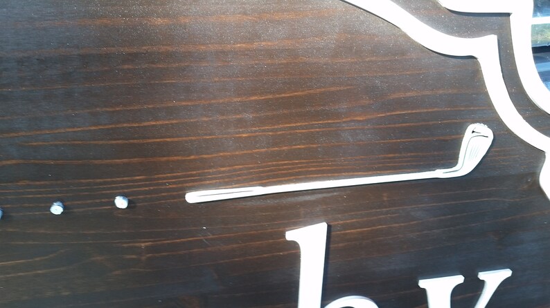 Large Custom Golf Sign Putter Golf Club Business Logo Wood | Etsy