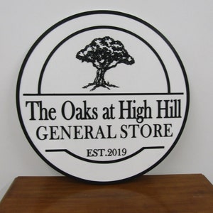 Custom Round Business Sign Commerical Signage Made to Order General ...