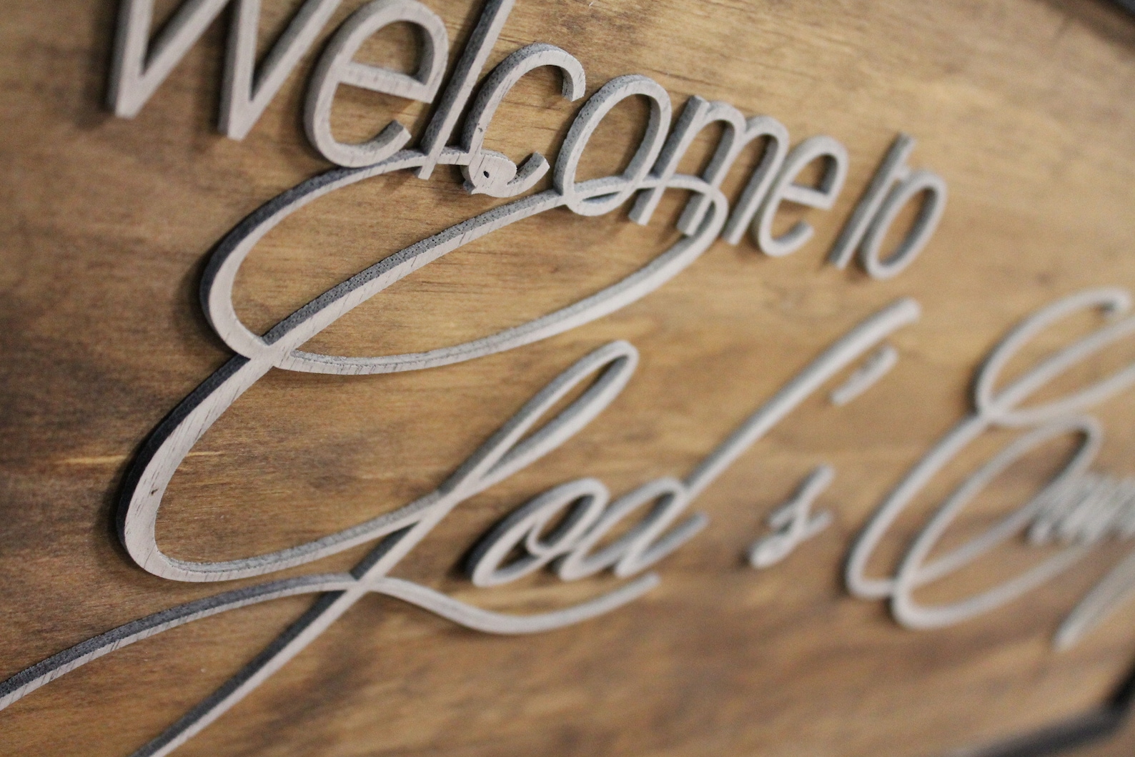 God's Country Entrance Sign Welcome Sign 3D Raised - Etsy