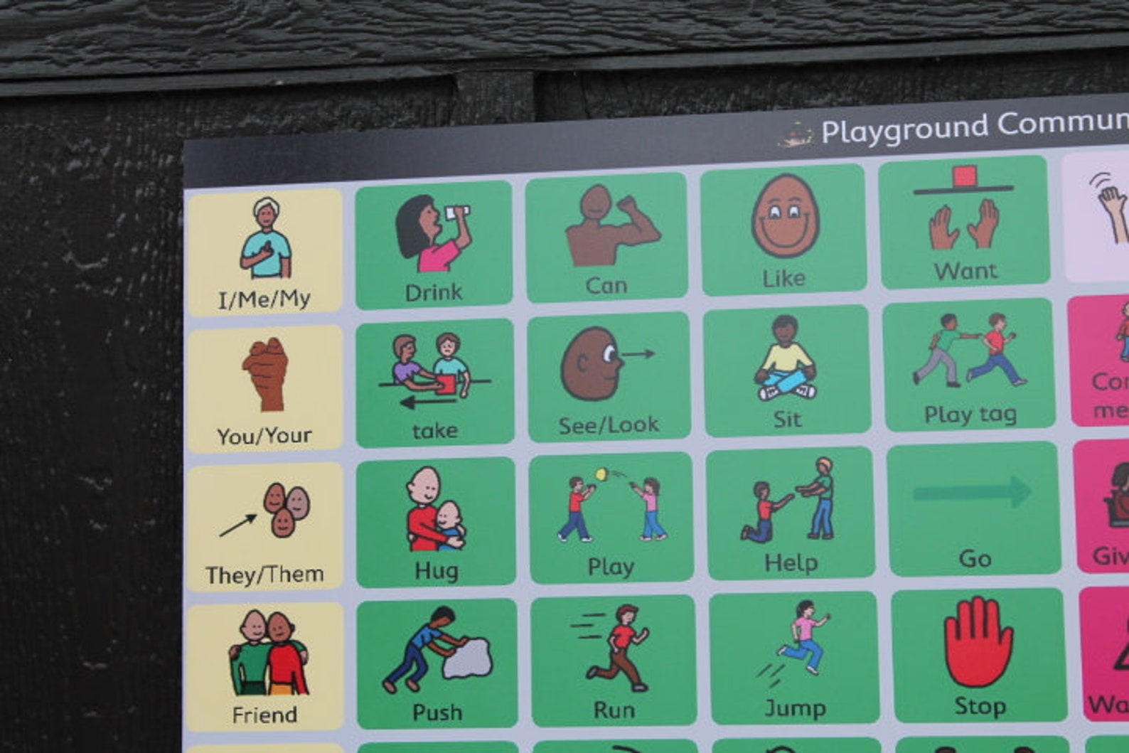Custom Playground Communication Board: Weatherproof PVC Sign - Etsy