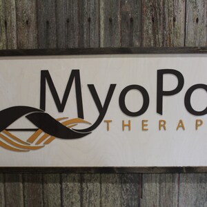 Therapy Small Business Custom Wood Sign Large Commercial Signage ...