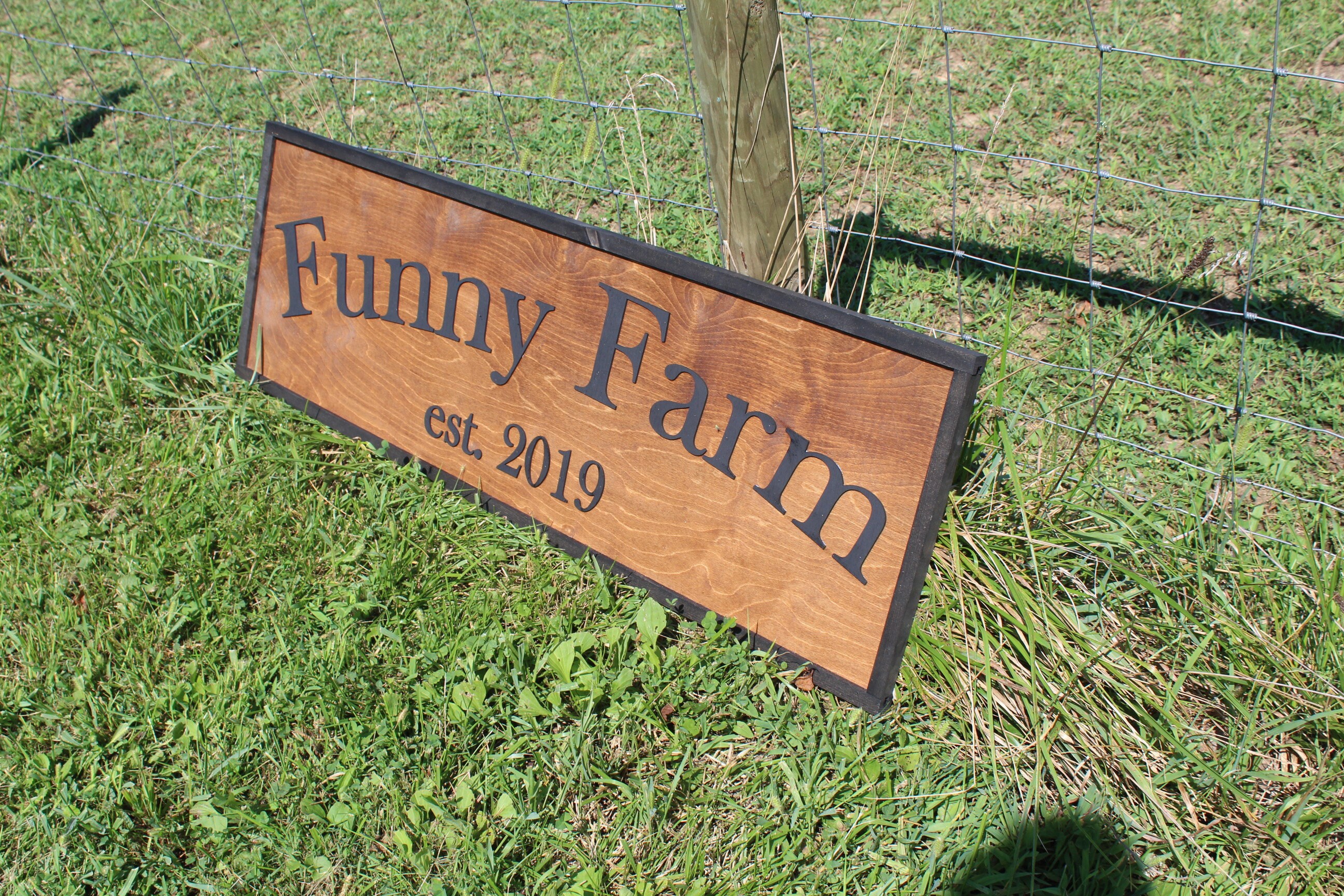 Extra-large Custom-built Wood Sign Now Leaving Funny Farm | Etsy