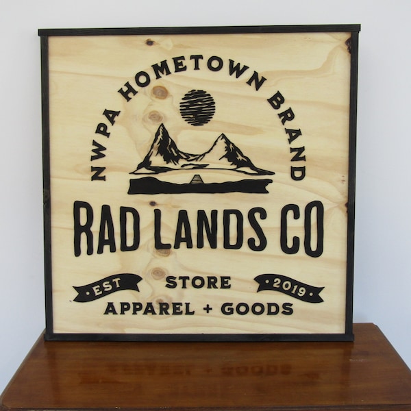 Square Wood Sign - Etsy