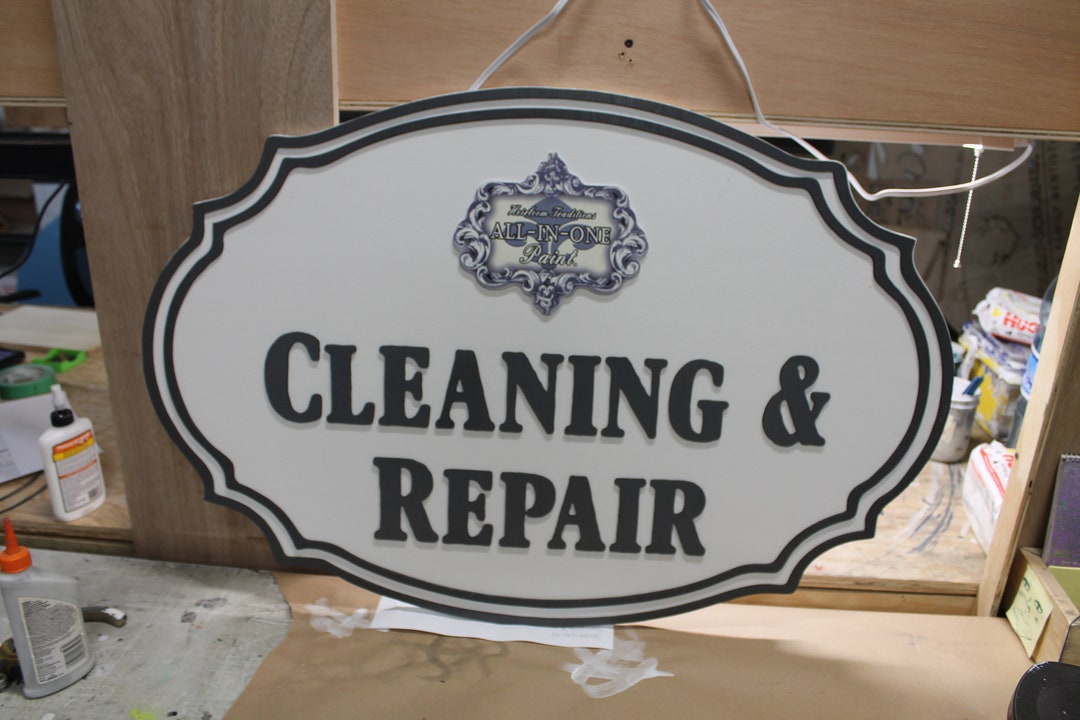 Custom Wood Sign Paint Tools Studio Shop Handmade Decor Store Sign ...