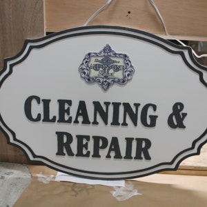 Custom Wood Sign Paint Tools Studio Shop Handmade Decor Store Sign ...