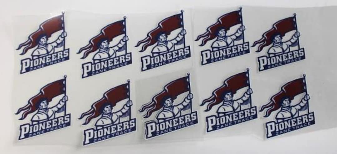 Custom School Logo Business Theme Decals Waterproof Sheet Full Color ...