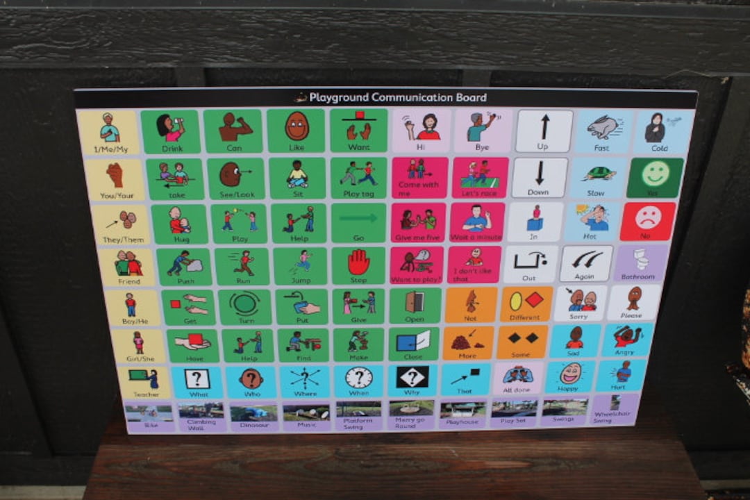 Custom Playground Communication Board: Weatherproof PVC Sign - Etsy