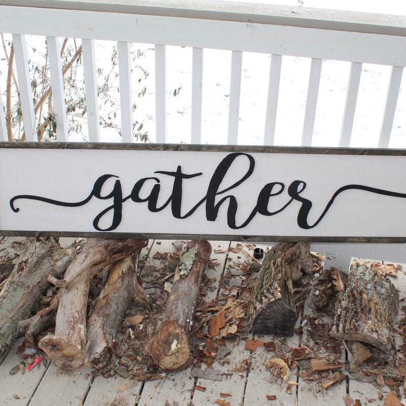 Large Gather Sign - Etsy