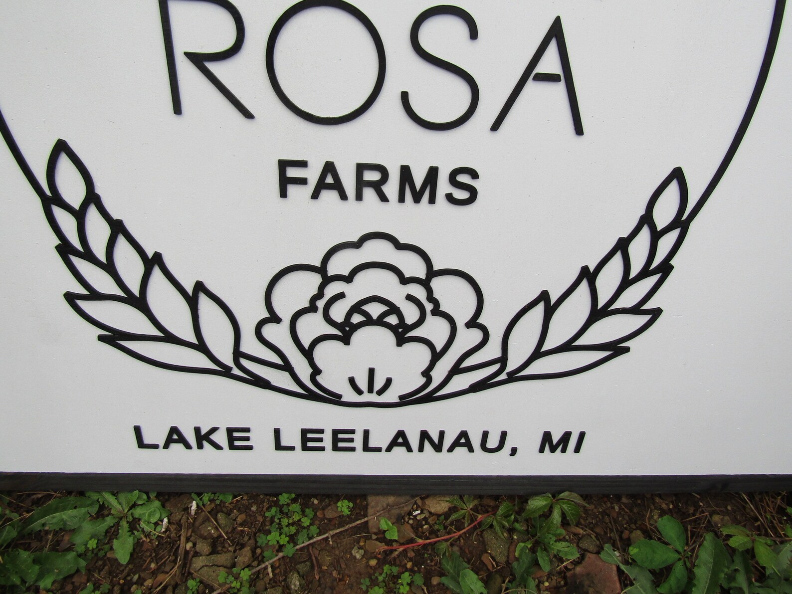 Luna Rosa Farms Homestead Sign Commerical Signage Floral Hoop - Etsy