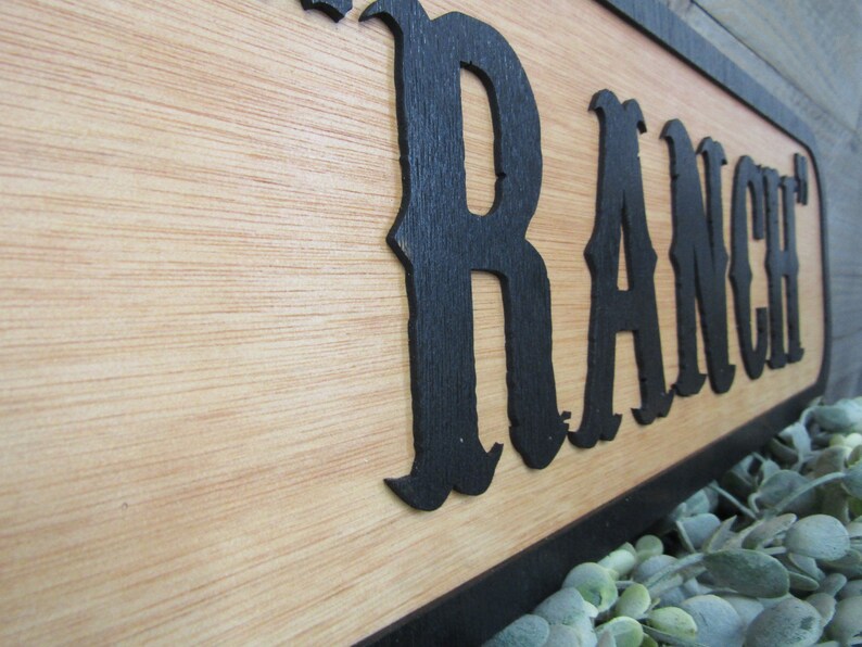 Oversized Large Custom Ranch Rustic Wooden Sign the Ranch - Etsy