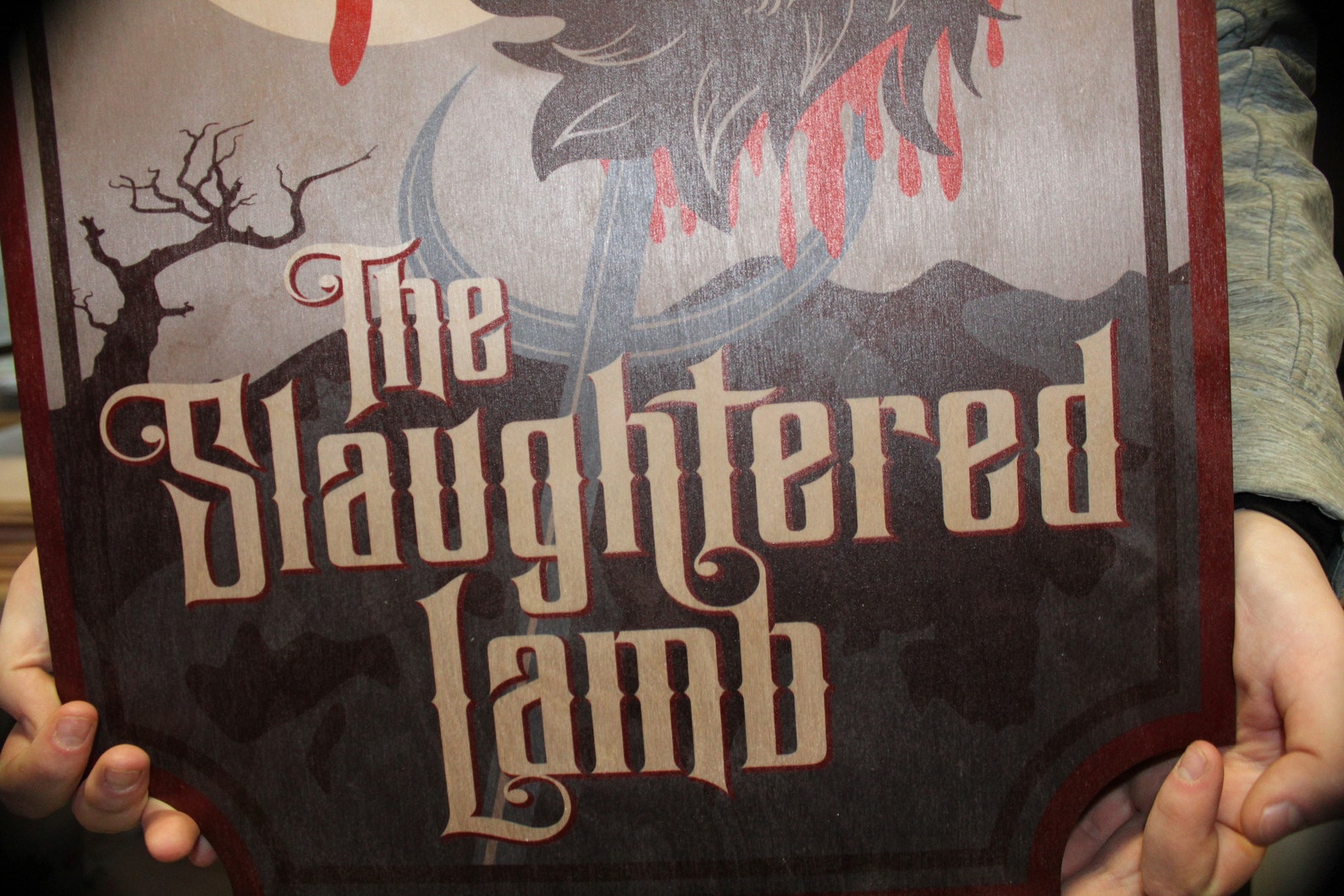 Large Slaughtered Lamb Sign With UV Ink Printed Extra Detail - Etsy