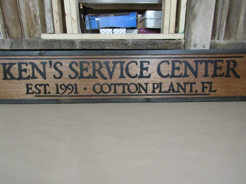 Service Center Sign Wooden Signage Large Oversized Store Front - Etsy