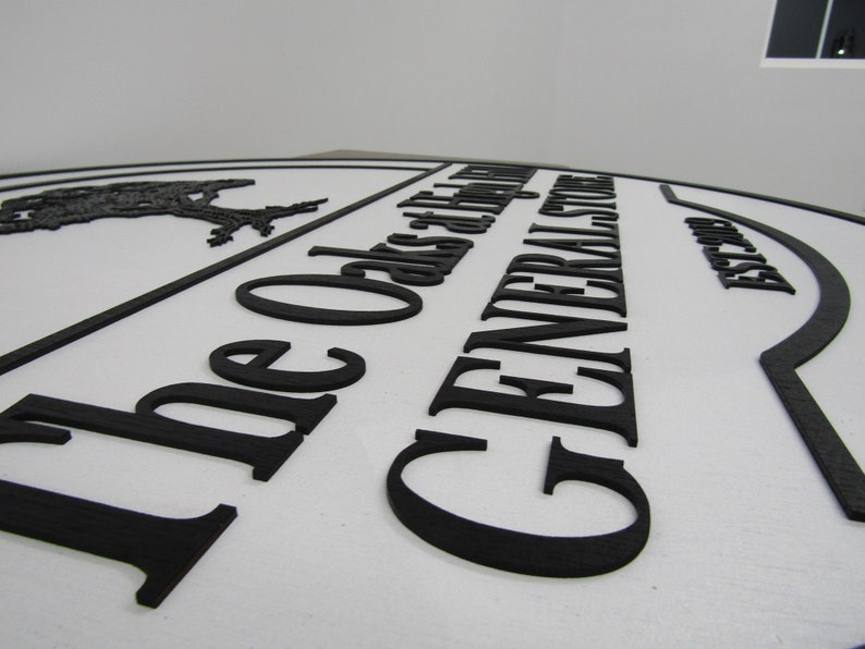 Custom Round Business Sign Commerical Signage Made to Order - Etsy