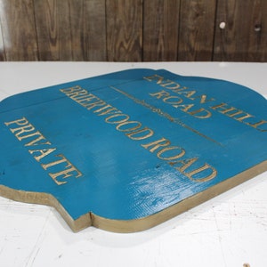 Large Private Drive Sign Engraved Solid Wood Custom Commercial Business ...