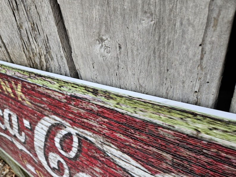 Antique Coca-cola Barn Sign Coke PVC Textured Finish Weatherproof Fade ...