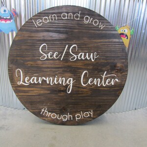 Custom Daycare Learning Center Carved Engraved Routed Color Filled ...