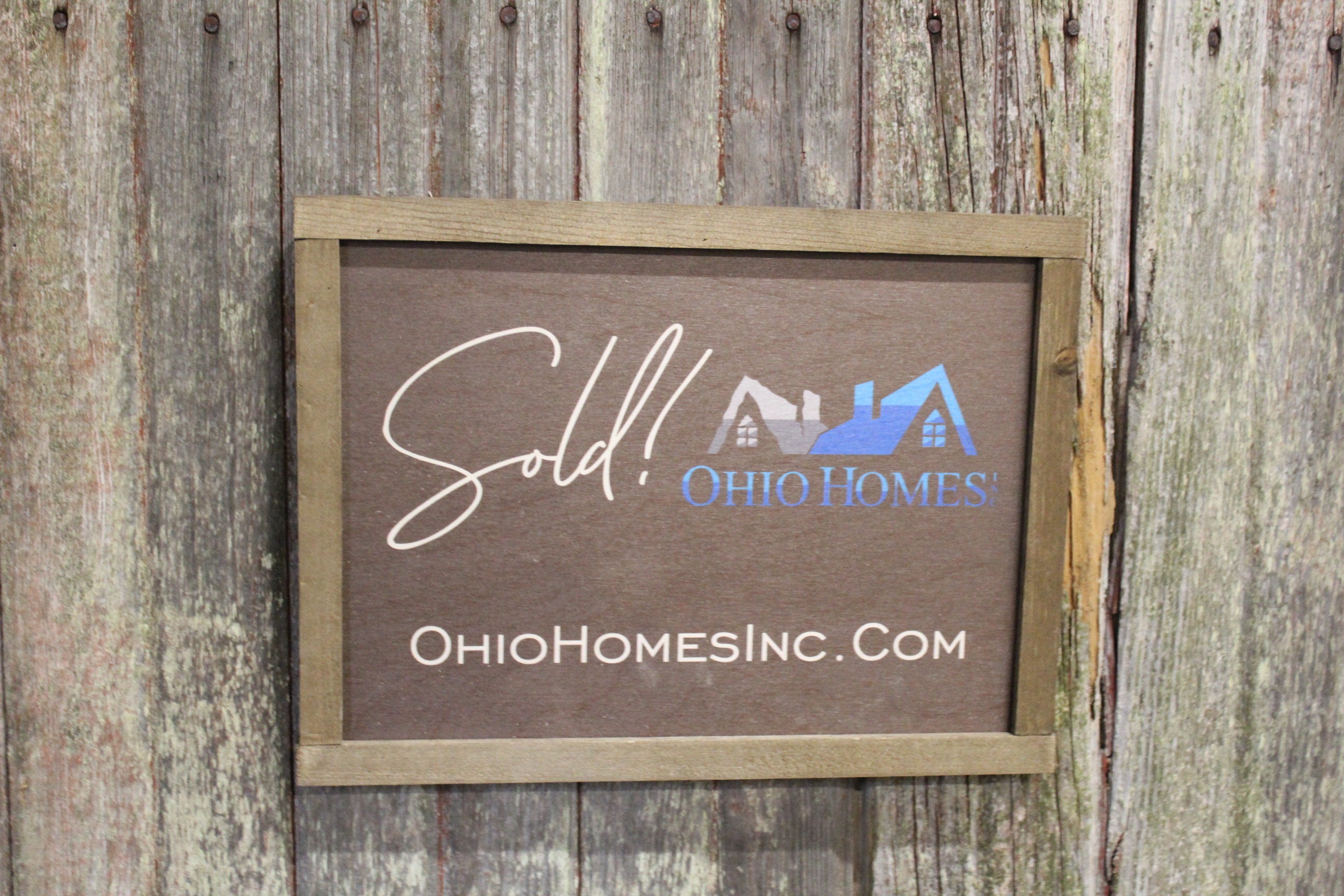 Sold Realtor Sign Wood Photography Prop Sign Advertising | Etsy