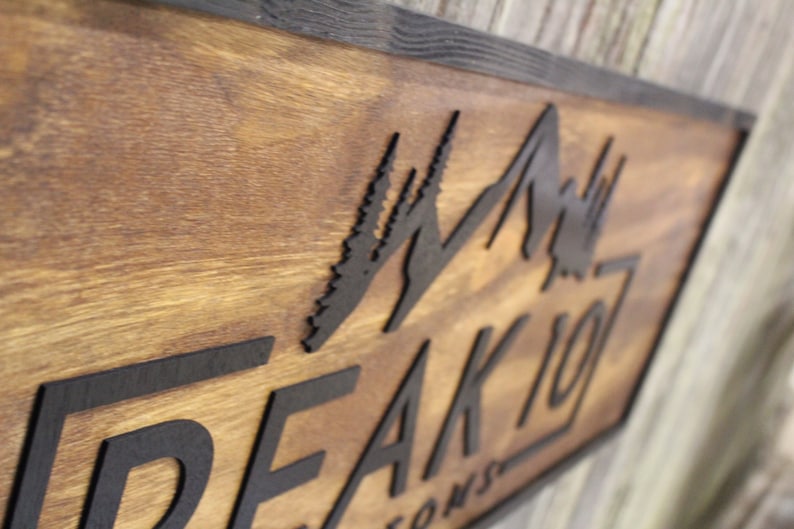 Raised Rustic Business Sign 3D Large Custom We Use Your | Etsy