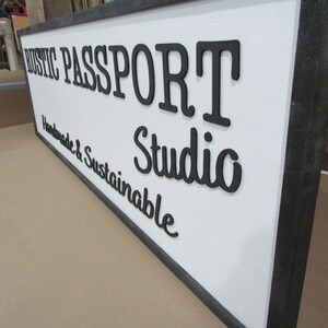 Custom Signage Business Commerical Signs Wooden Framed Handmade Made to ...