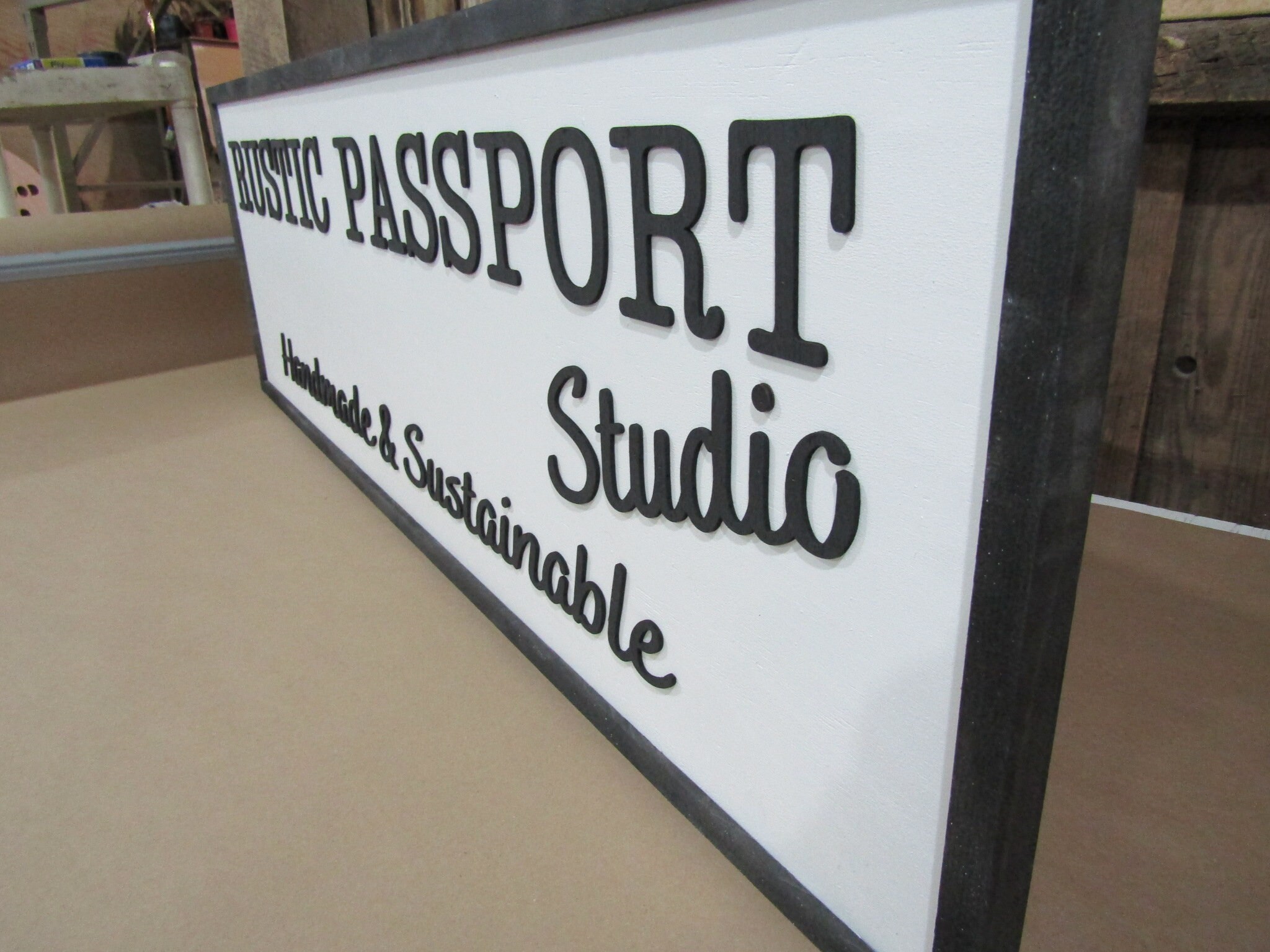 Custom Signage Business Commerical Signs Wooden Framed - Etsy