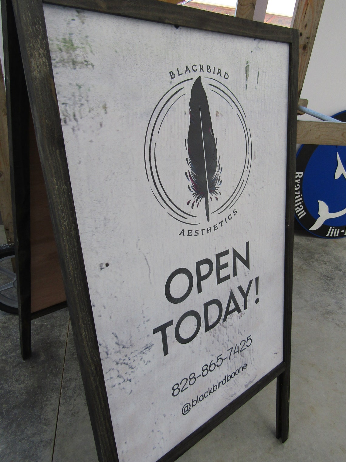 Sidewalk Sign A Frame Folding Sign Affordable Business Sign | Etsy