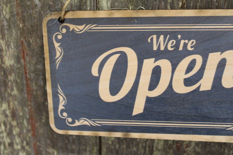 Open Closed Double Sided Close Advertising Small Business - Etsy