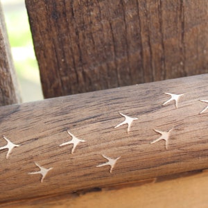 Chicken Feet Pattern Texture Rooster Foot Print 10 Inch Rolling Pin Pie ...