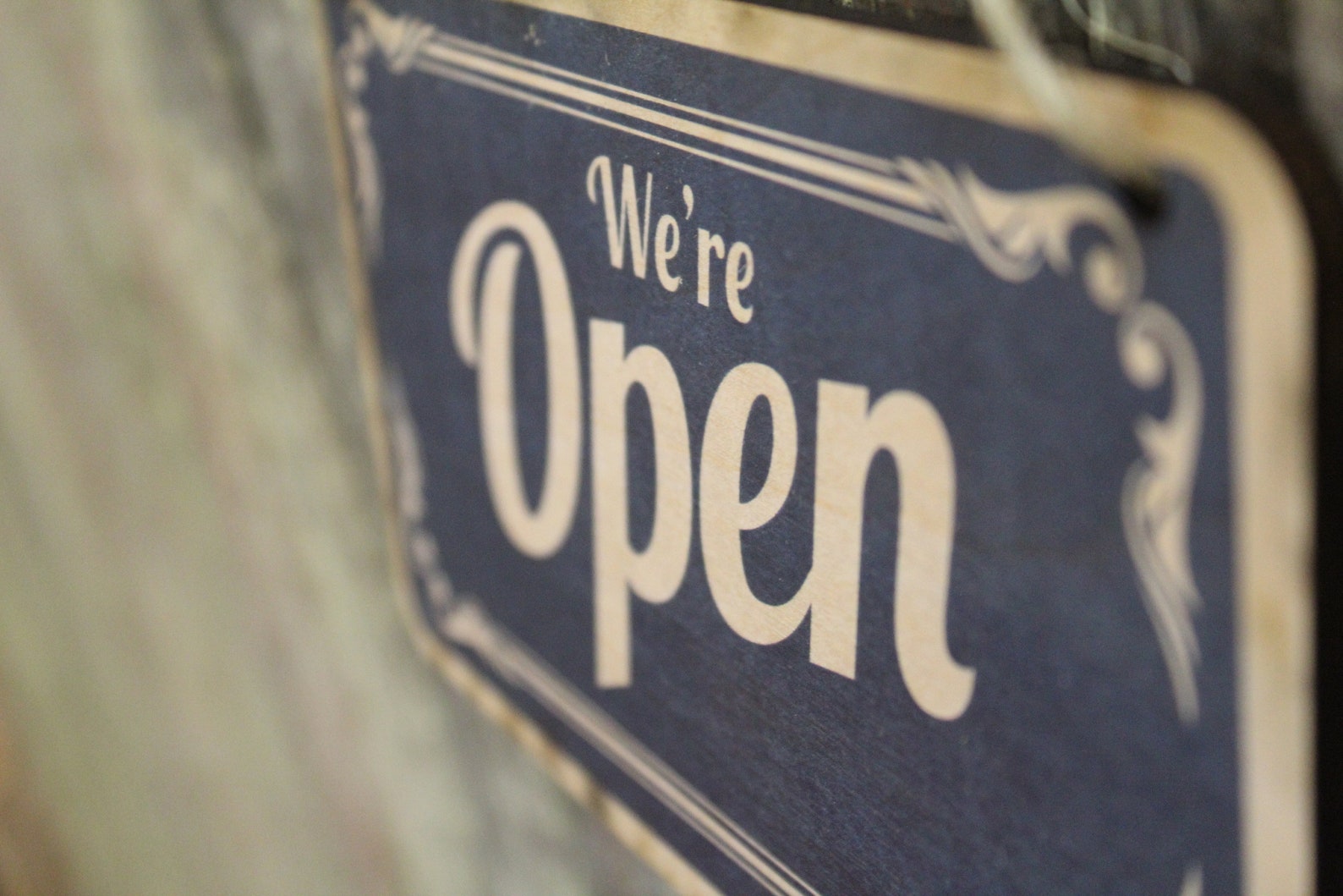 Open Closed Double Sided Close Advertising Small Business - Etsy