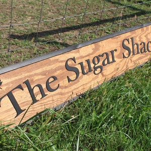 The Sugar Shack Maple Syrup Large Custom Ranch Sign Oversized Rustic ...