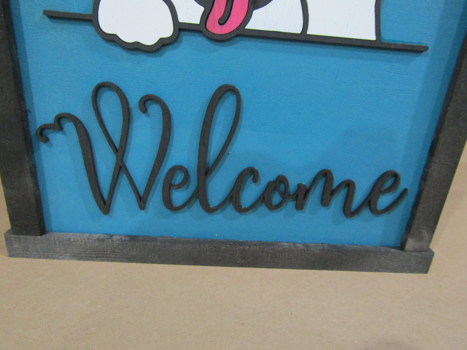 American Eskimo Welcome Sign Samoyed Dog Raised 3D Wood Black - Etsy